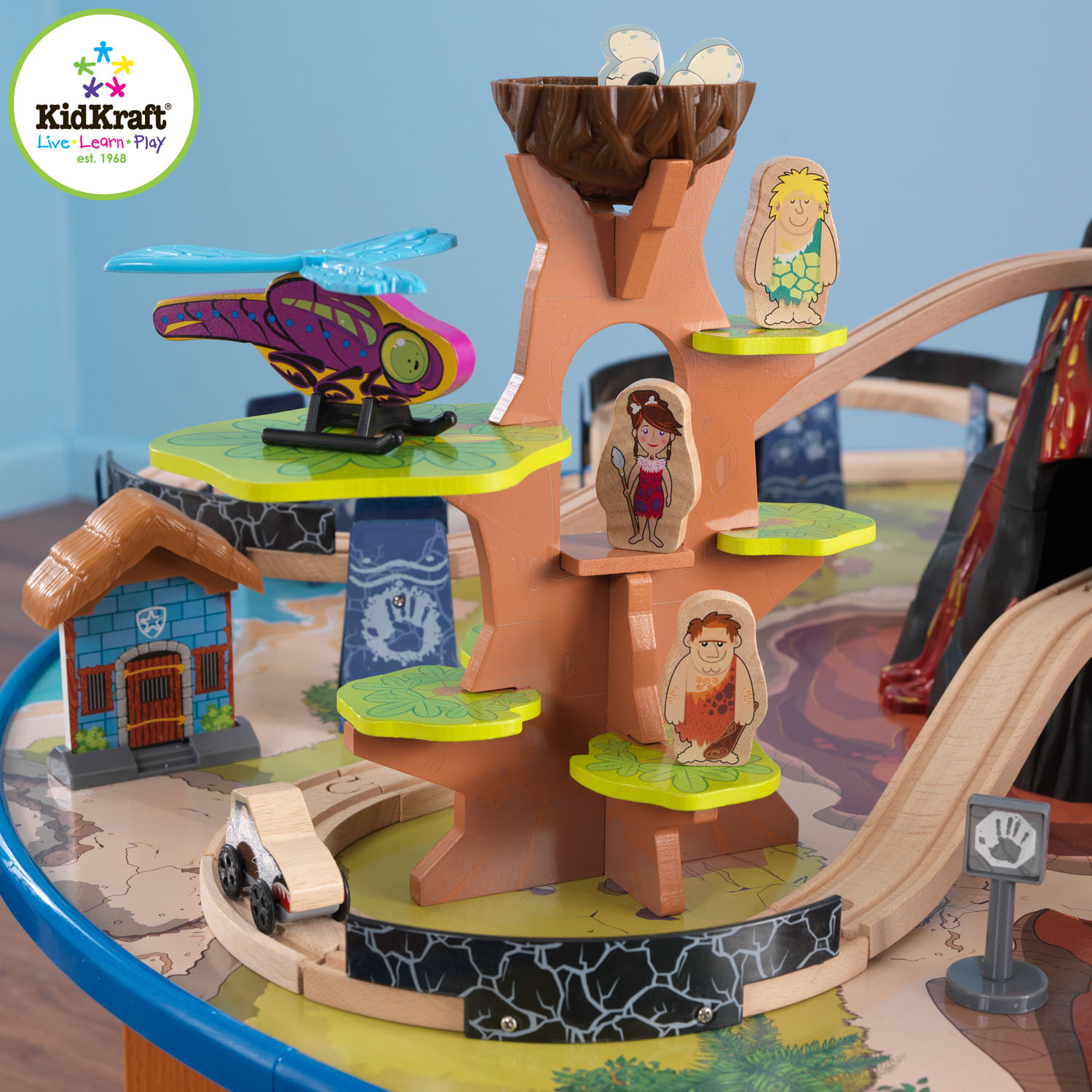 Kidkraft - Tågbana - Dinosaur Train Set And Table