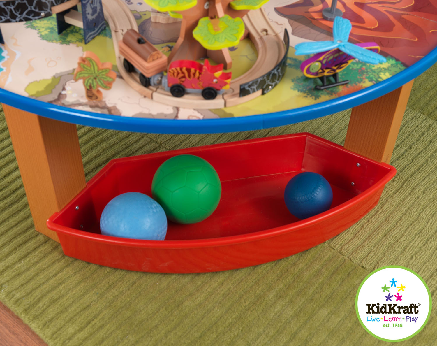 Kidkraft - Tågbana - Dinosaur Train Set And Table