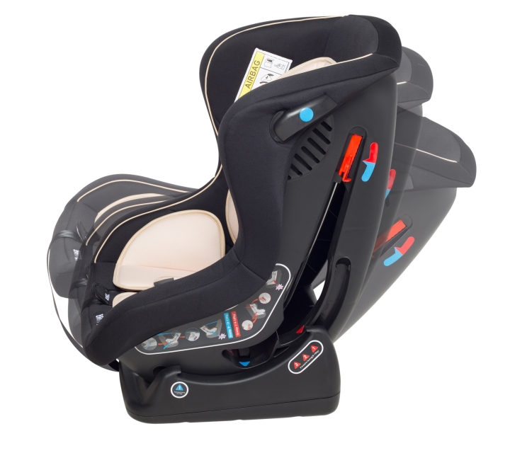 Britton - Bilbarnstol - 2 Way - Mörkbeige - Litenleker.se