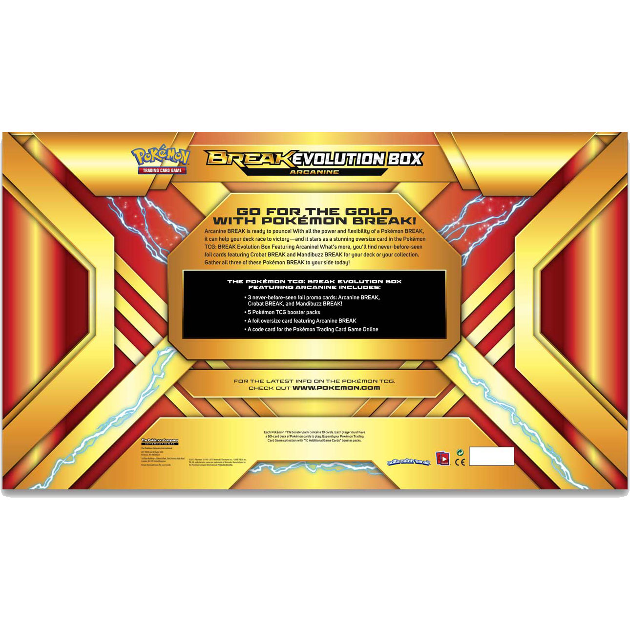 Pokémon - Break Evolution Box - Arcanine - Litenleker.se