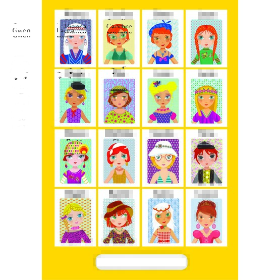 Djeco - Mini Logic - Guess My Name Julie - Litenleker.se