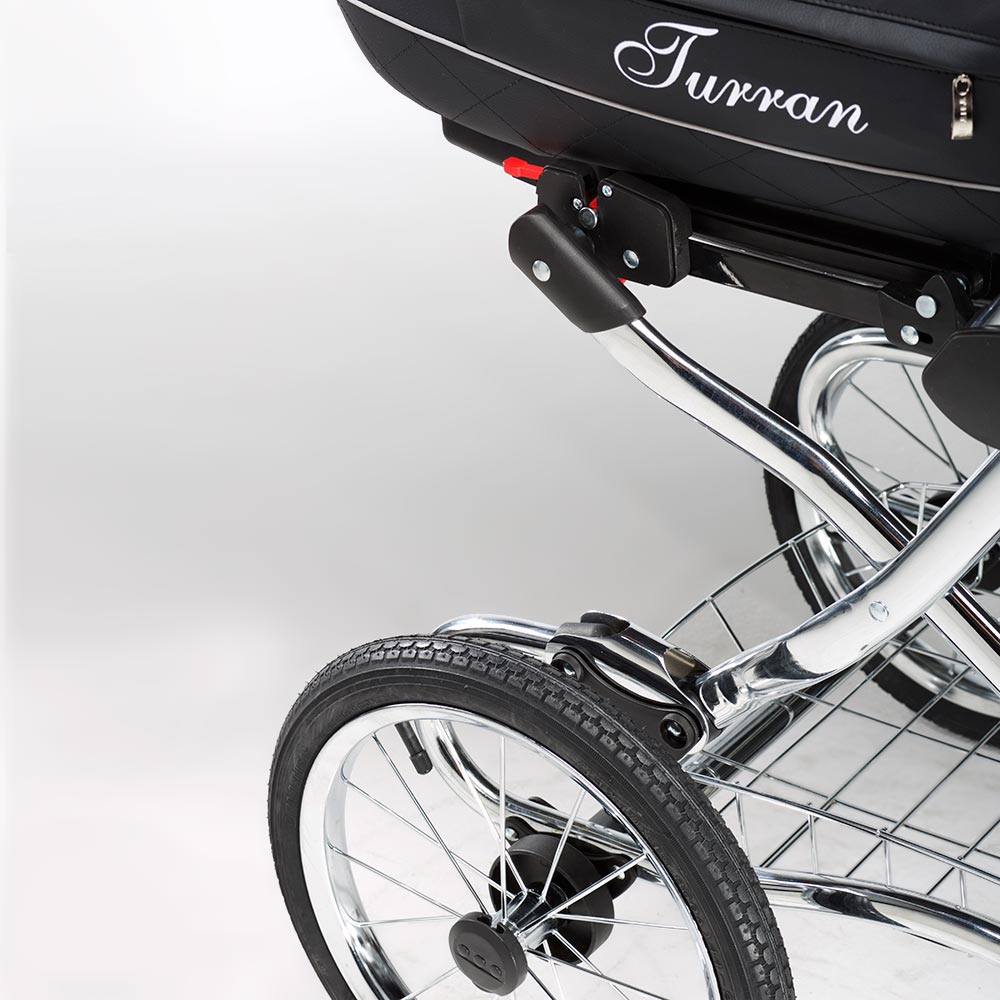 Turran - Silver Duo Exclusive 3 In 1 Barnvagn - Vit