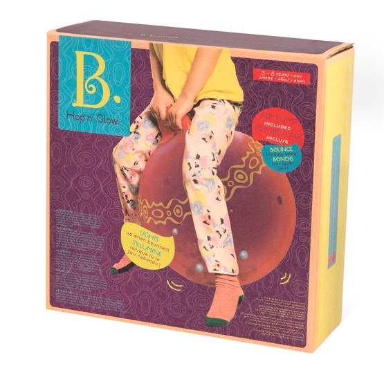 B.Toys, Hop n' Glow - Lysande hoppboll - Litenleker.se