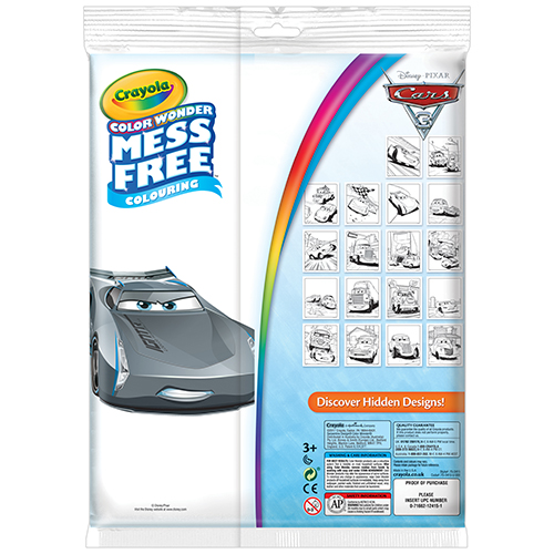 Crayola, Disney Cars 3 - Color Wonder - Litenleker.se