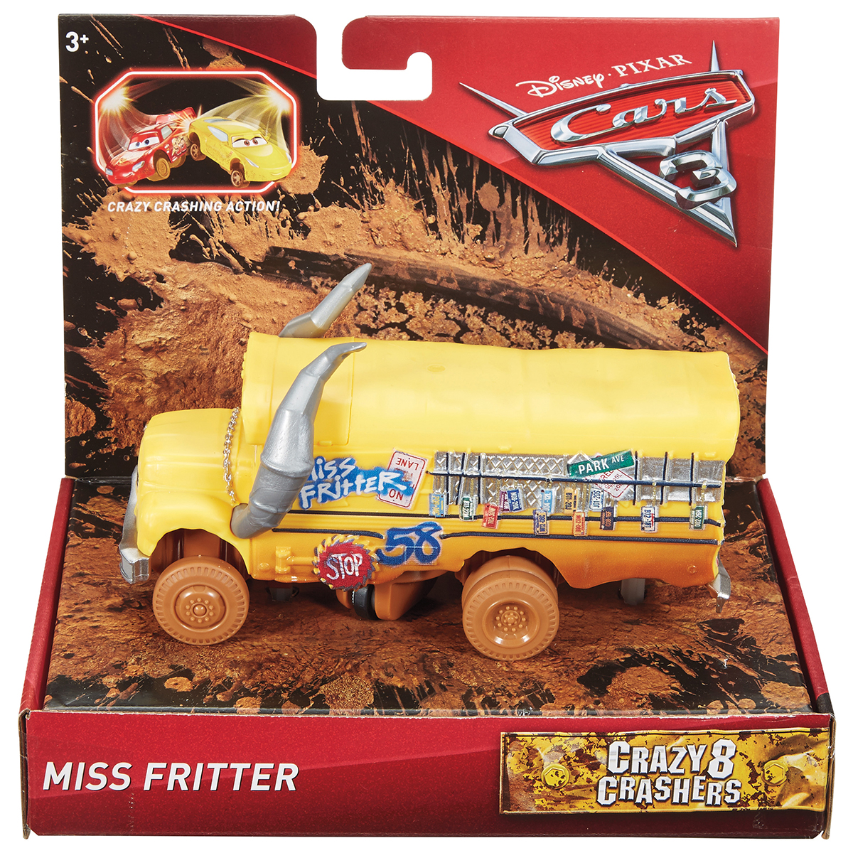 Disney Cars 3, Oversized Crazy 8 Crashers - Miss Fritter
