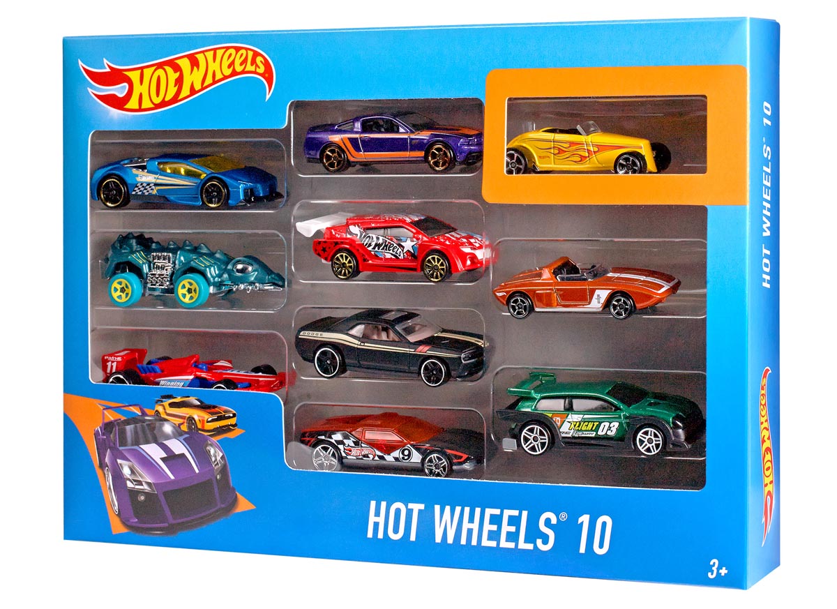 Hot Wheels, Basic 10 pack - Mattel - Litenleker.se
