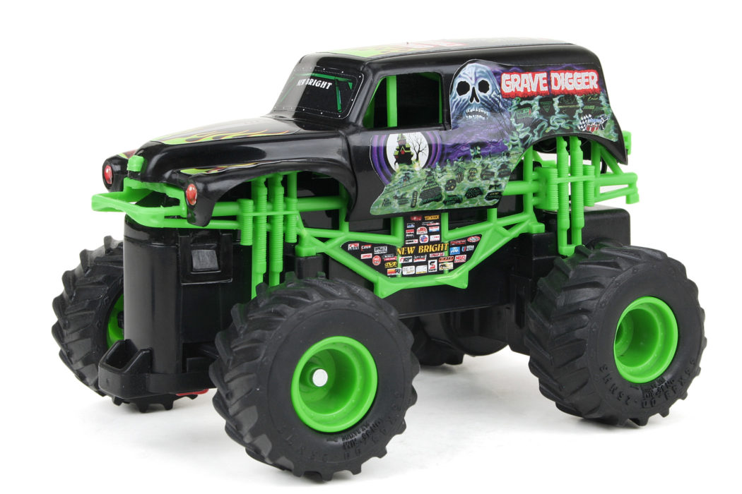 New Bright, Monster Jam 360 Flip Grave Digger, 12 cm 27 MHz