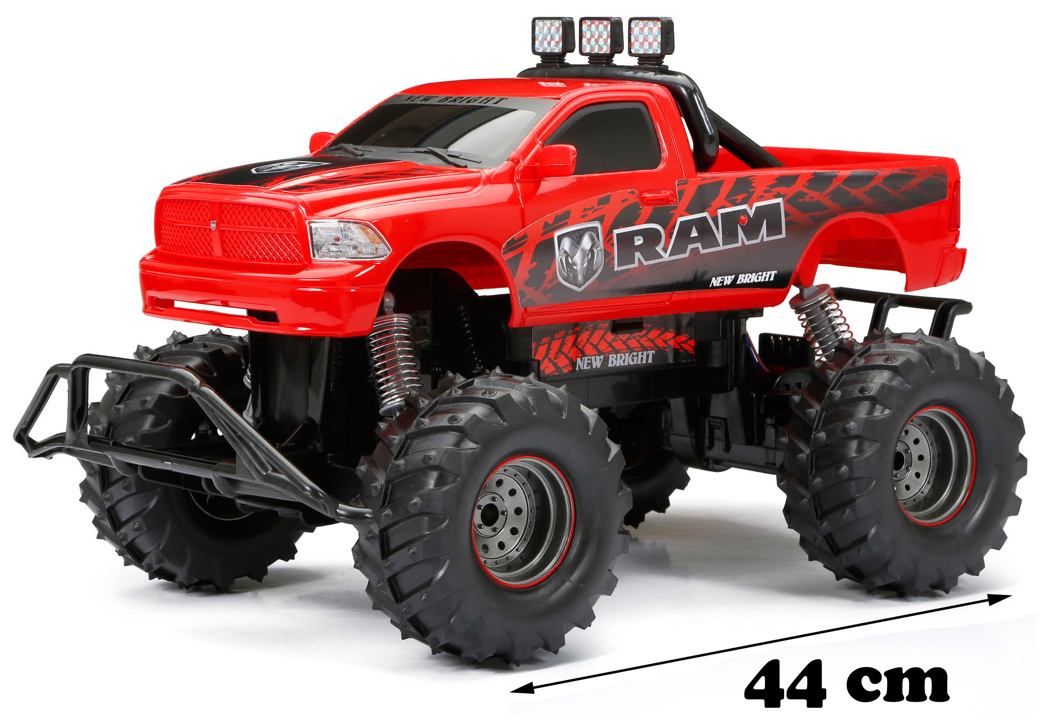 New Bright, RC Chargers Dodge RAM Röd, 44 cm 2,4 GHz