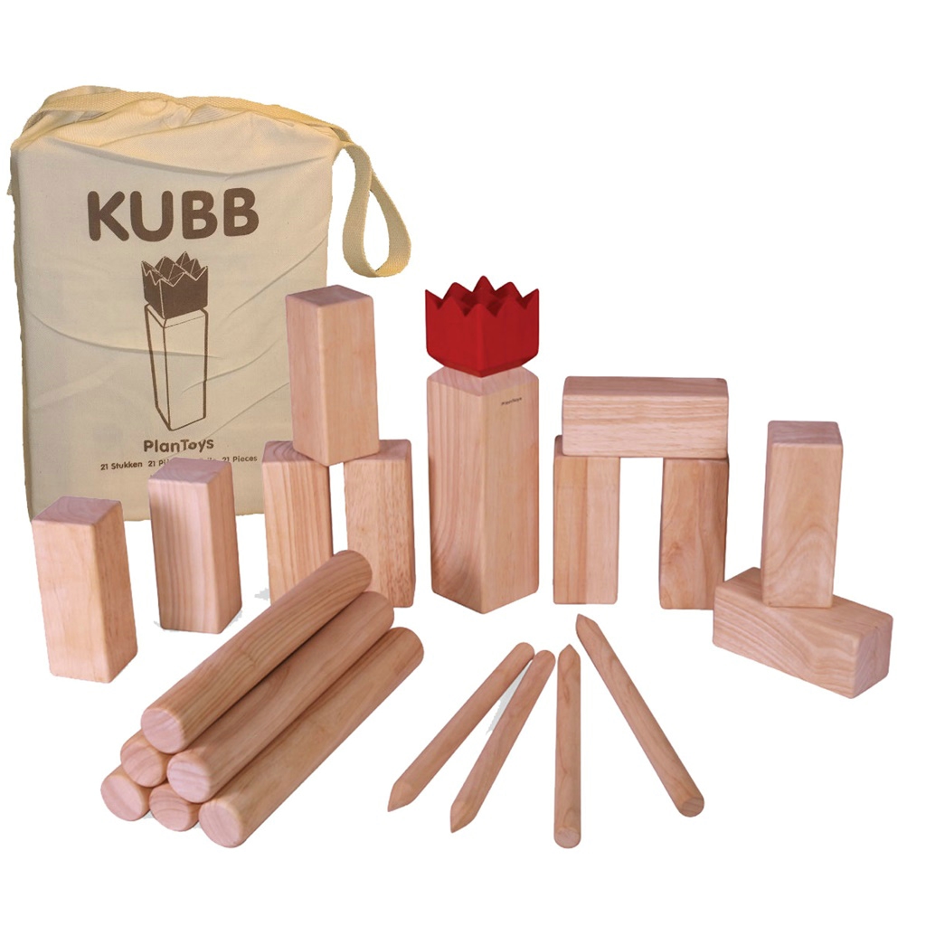 PlanToys, Ekologiskt Kubbspel - Plan Toys - Litenleker.se