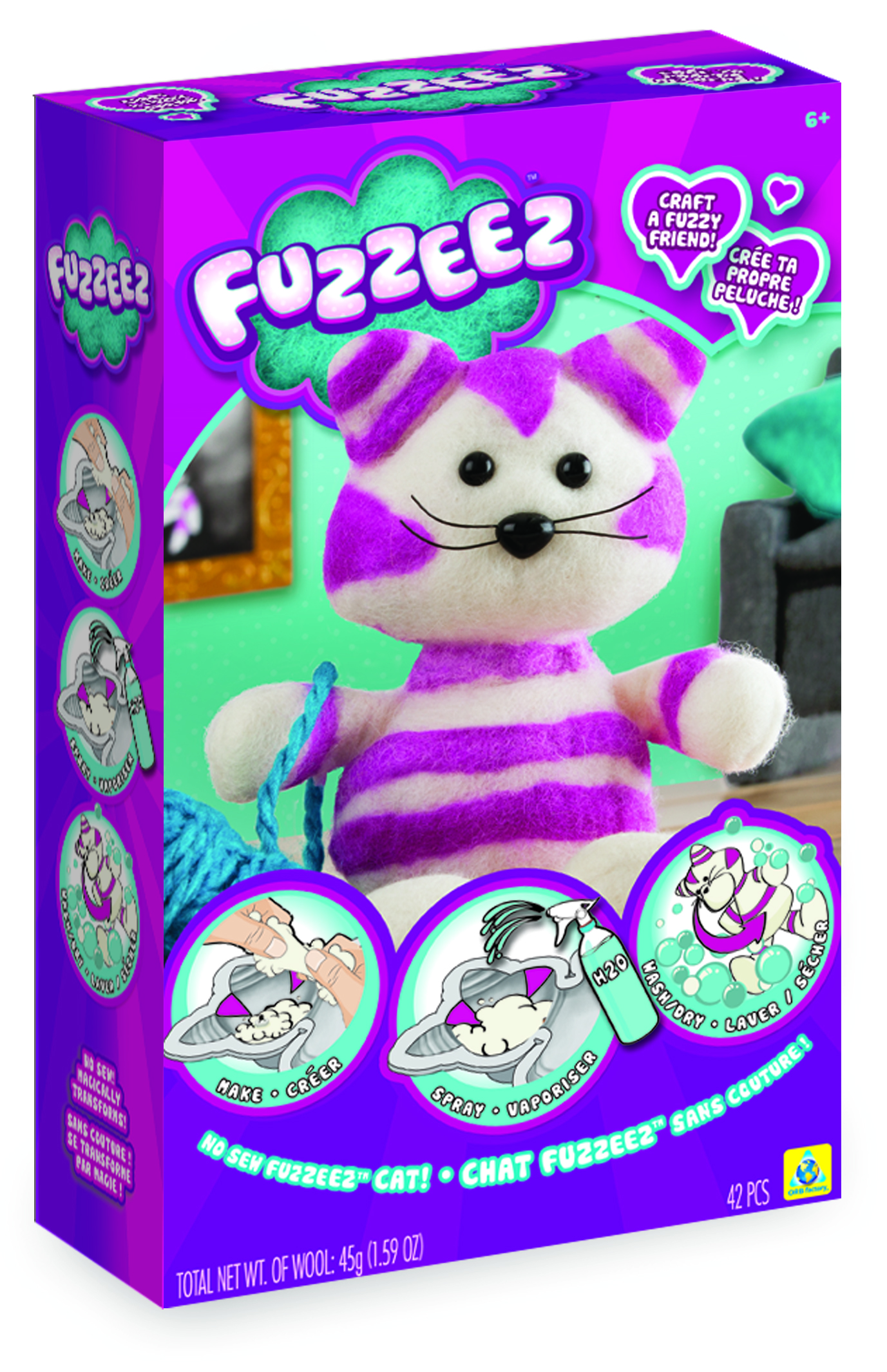 Fuzzeez, Skapa Ditt Egna Mjukdjur - Rosa Katt