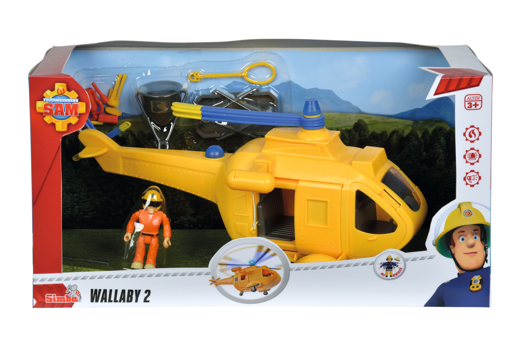 Fireman Sam, Helikopter Wallaby med figur