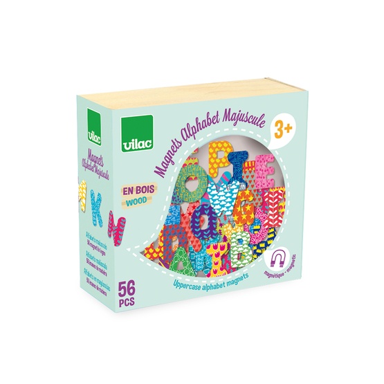 Vilac Magneter Stora Bokstäver 56 st - Litenleker.se