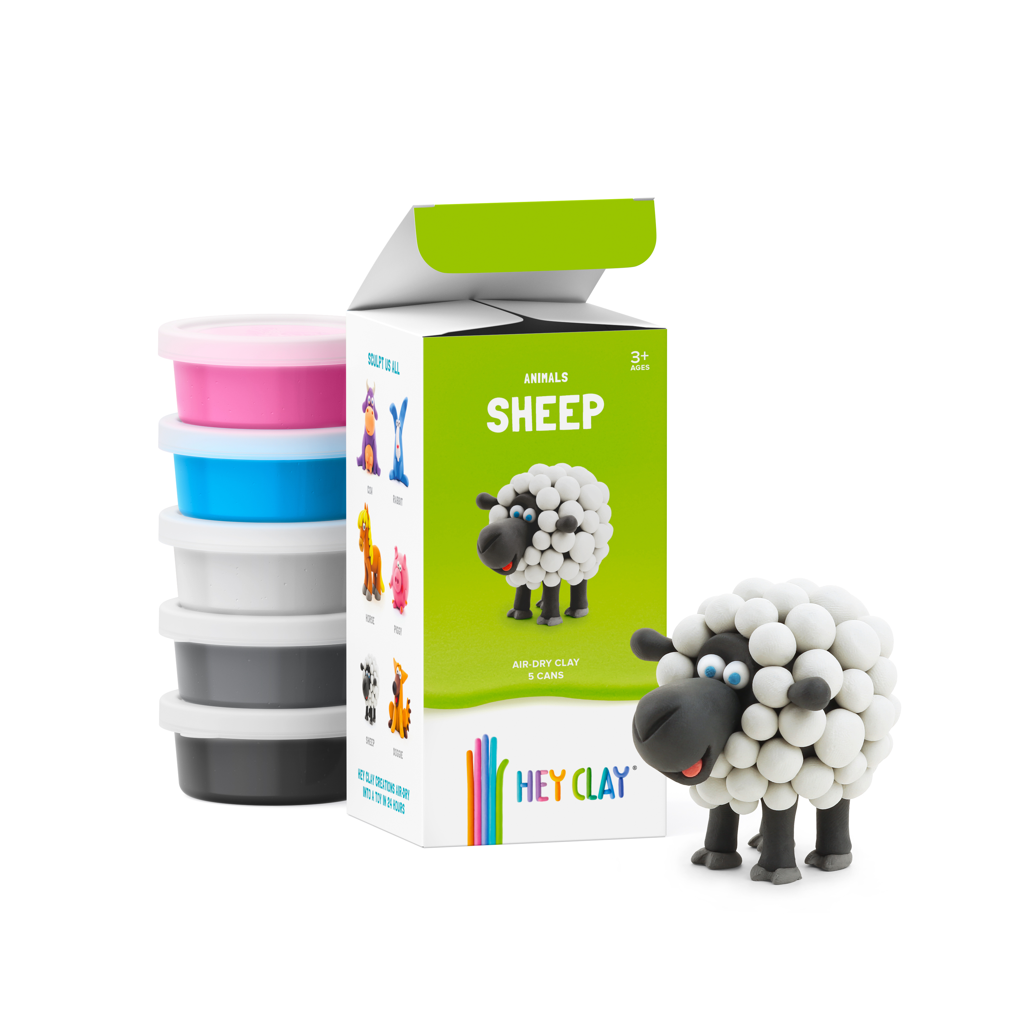 Hey Clay - Lera - Claymates Sheep - Litenleker.se