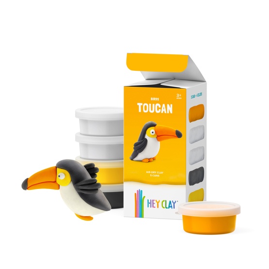 Hey Clay - Lera - Claymates Toucan - Litenleker.se