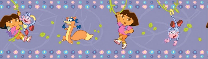 Disney - Dora Bård Väggbård 16 Cm Hög - Litenleker.se