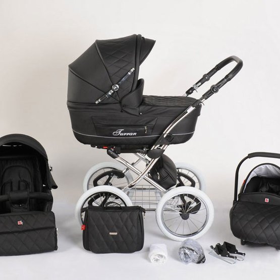 Turran - Silver Duo Exclusive - 3 In 1 Barnvagn - Blå