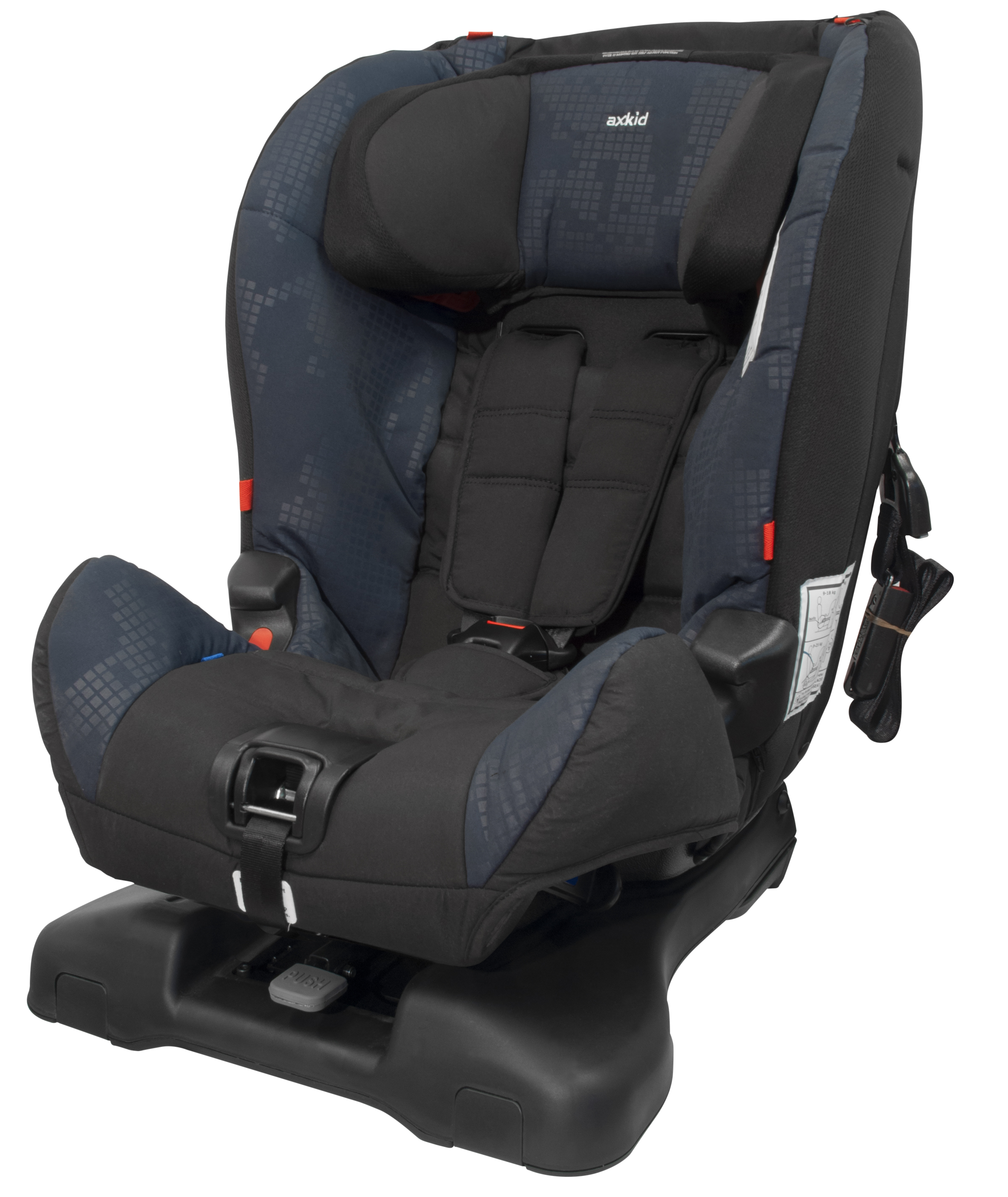 Axkid - Kidzone Bilstol 9-25 Kg - Tetris Navy - Litenleker.se