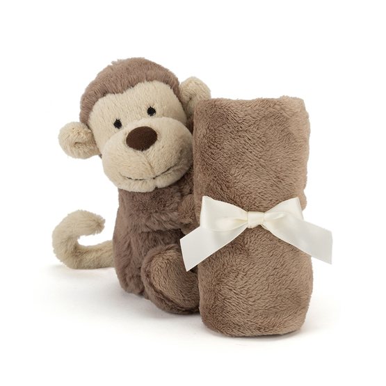 Jellycat - Gosefilt - Bashful Monkey Soother -New
