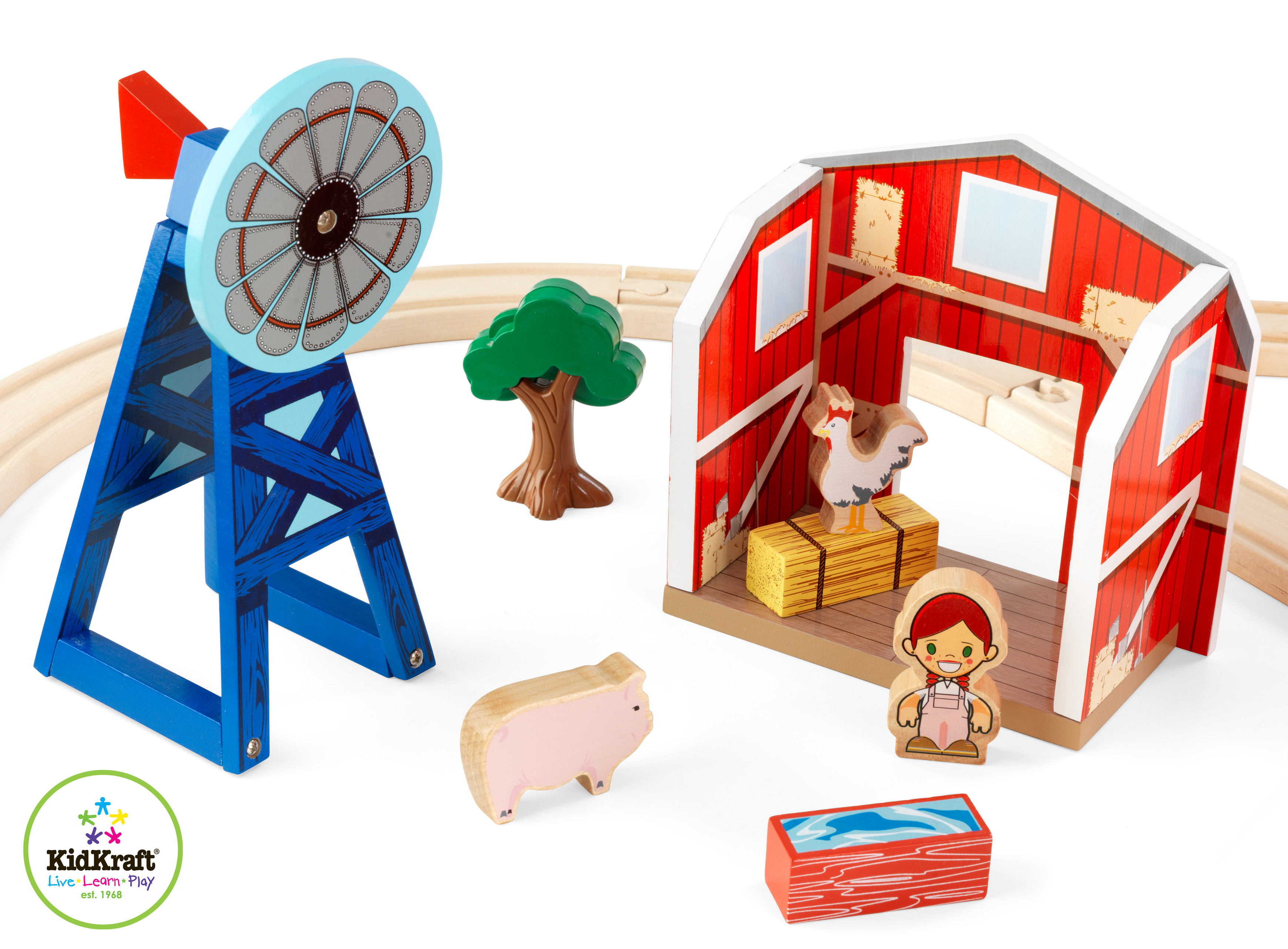 Kidkraft - Tågbana - Farm Train Set