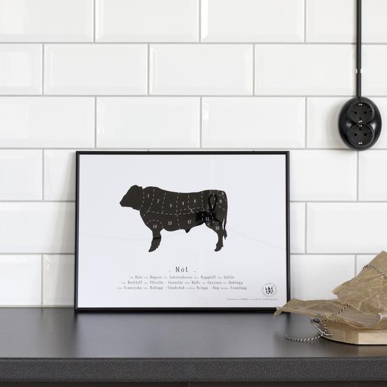 Knaada - Styckschema - NÖT - 30x40 Cm - 30x40 Cm