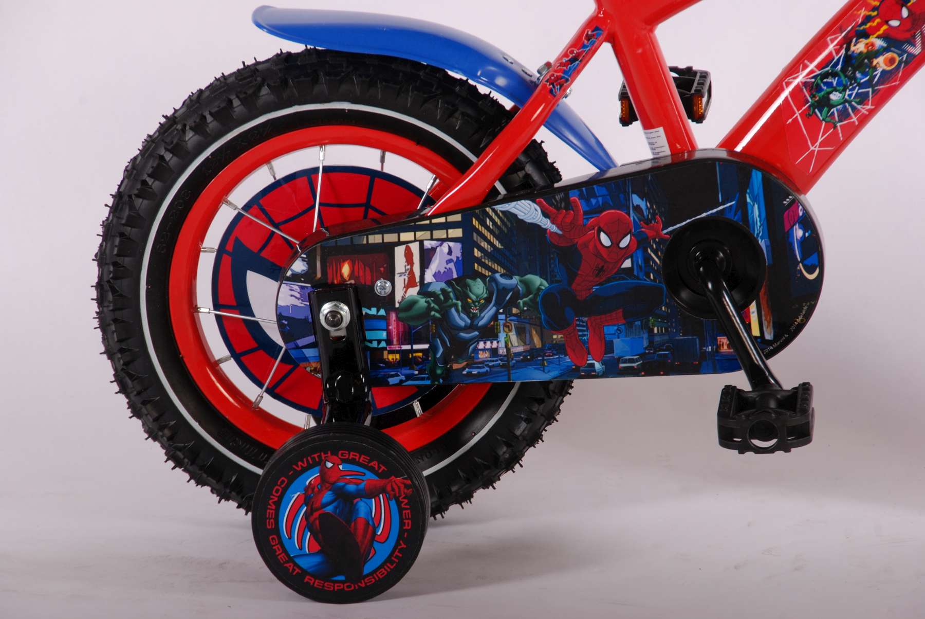 Spiderman - Barncykel - 12 Inch Bicycle - Dolda produkter - Litenleker.se