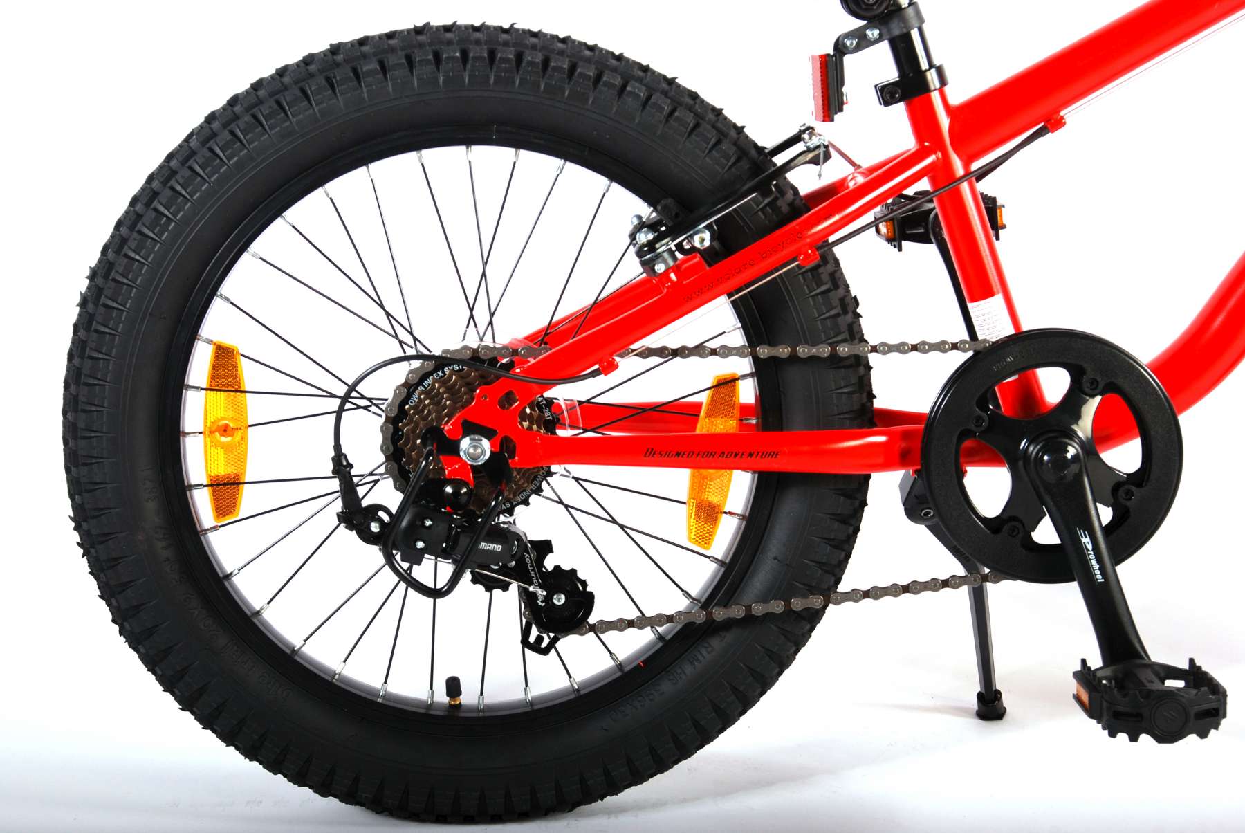 Volare - Fat Bike 20 Inch Satin Orange 7 Speed Boys Bicycle