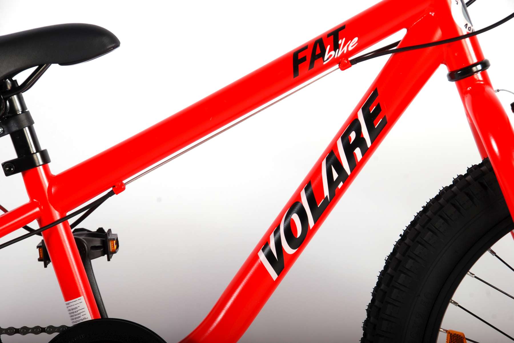 Volare - Fat Bike 20 Inch Satin Orange 7 Speed Boys Bicycle