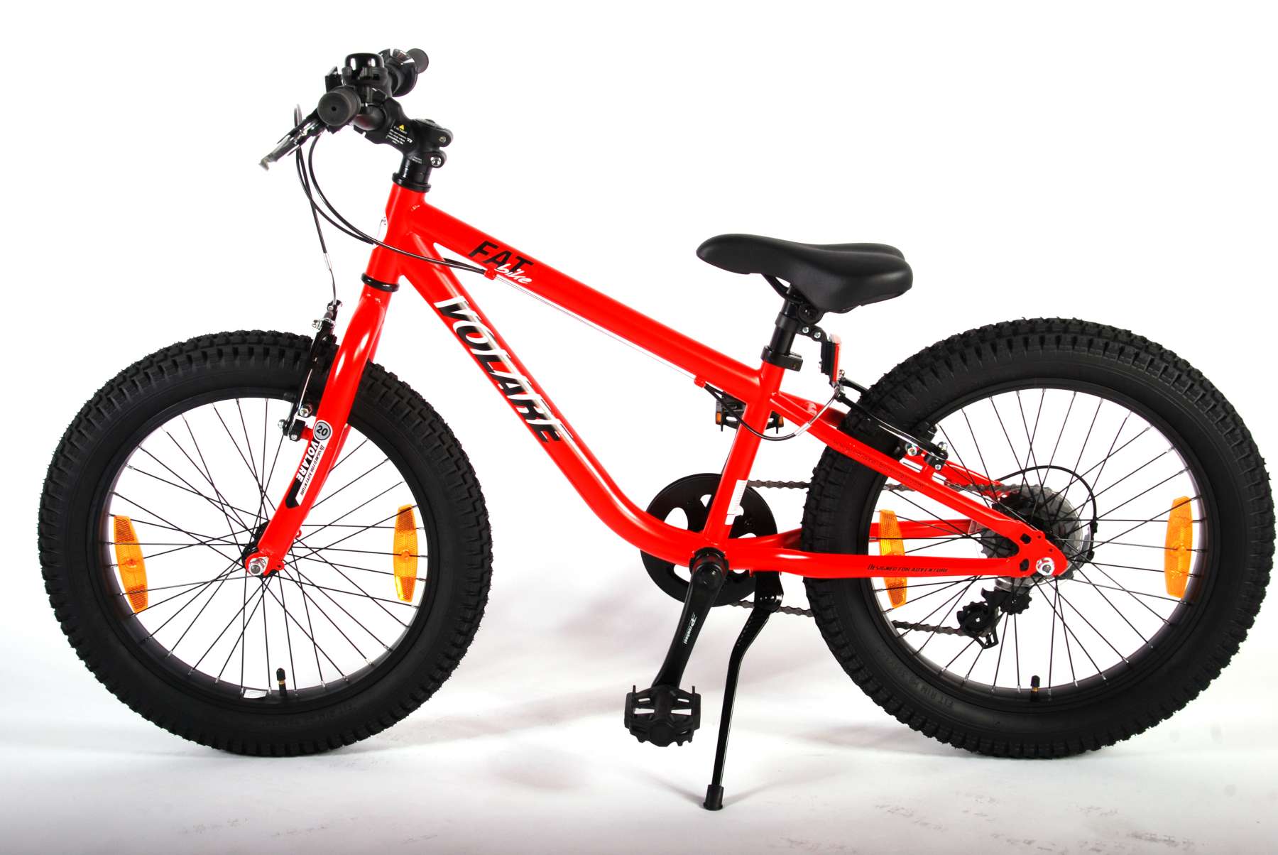 Volare - Fat Bike 20 Inch Satin Orange 7 Speed Boys Bicycle