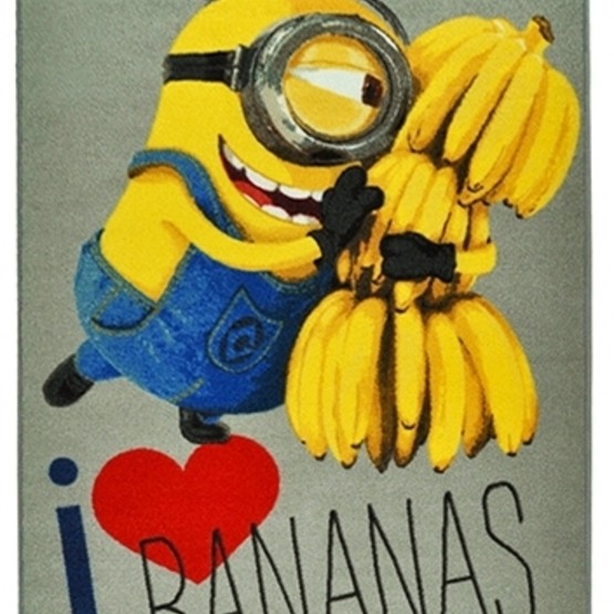 Disney - Minions "I Love Bananas" Barnmatta - Litenleker