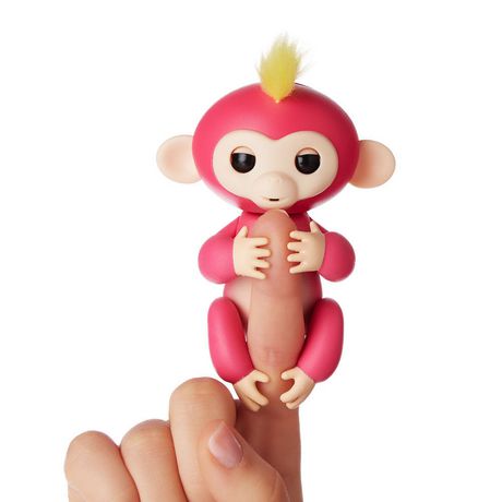 Fingerling / Baby Monkey - Fingerapa - Rosa - Litenleker.se