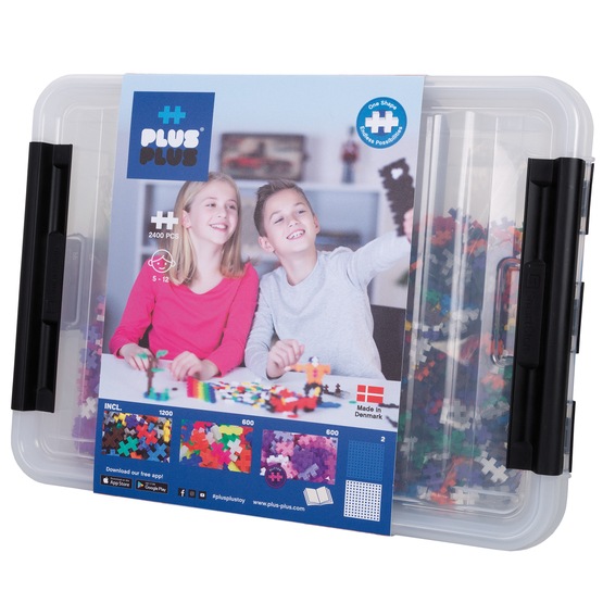 Plus-Plus - Storage Box Mix / 2400 Pcs