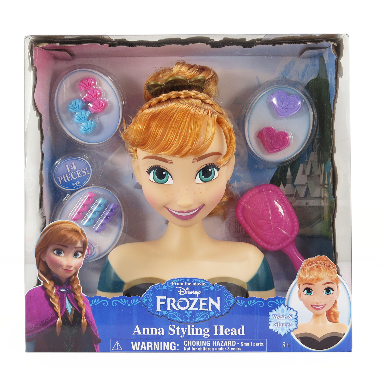Disney - Anna Styling Head, Frozen - Litenleker.se