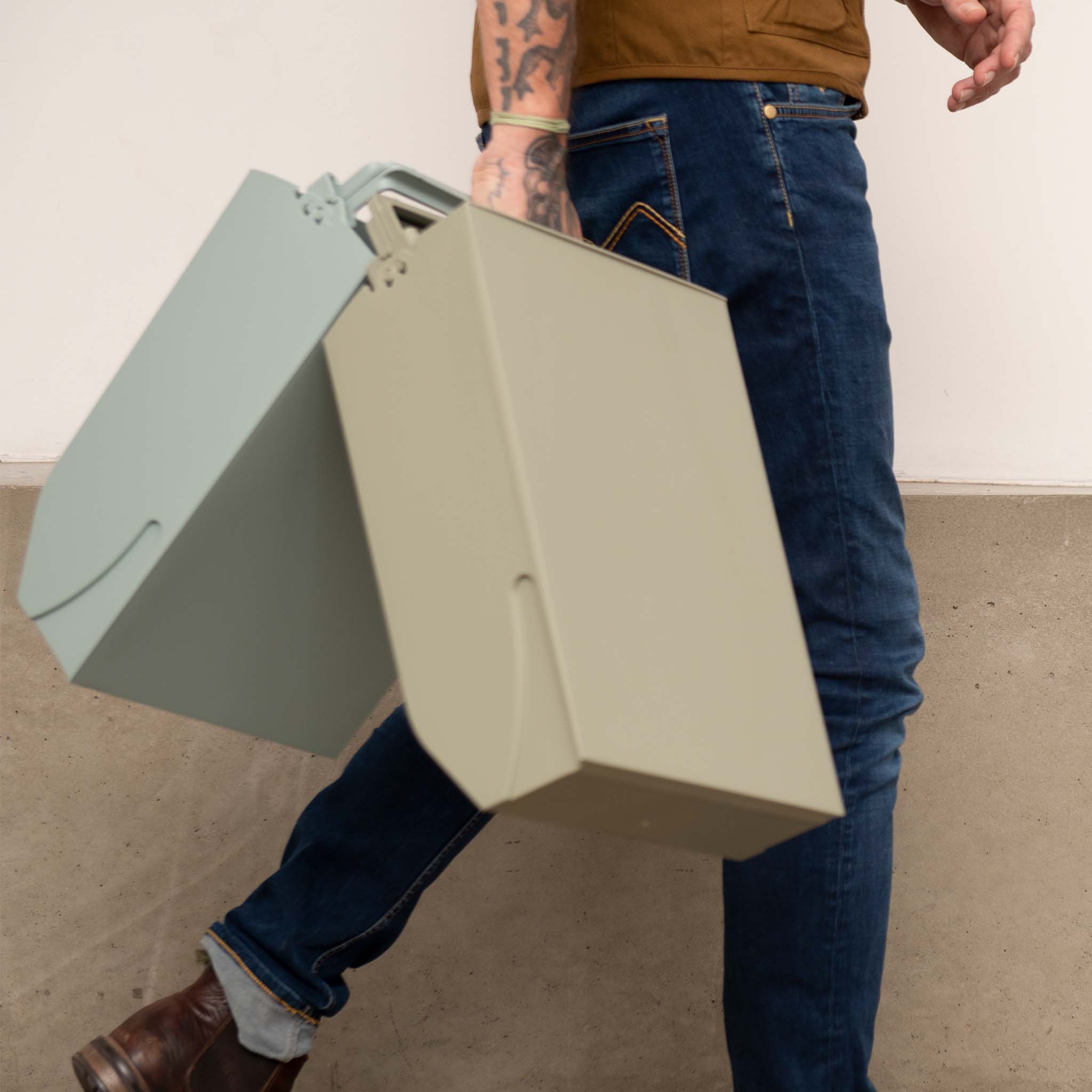 Recollector - Blöjhink / Sopsortering - Innovativ Design - Oak Green