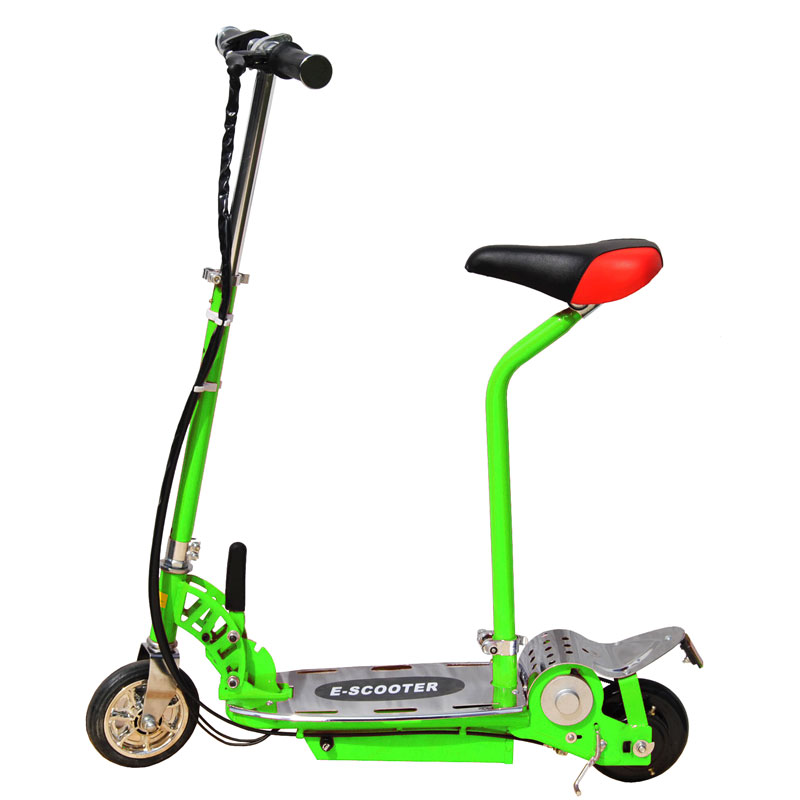 El-scooter 120W Med Sadel - Grön - Rull - Litenleker.se