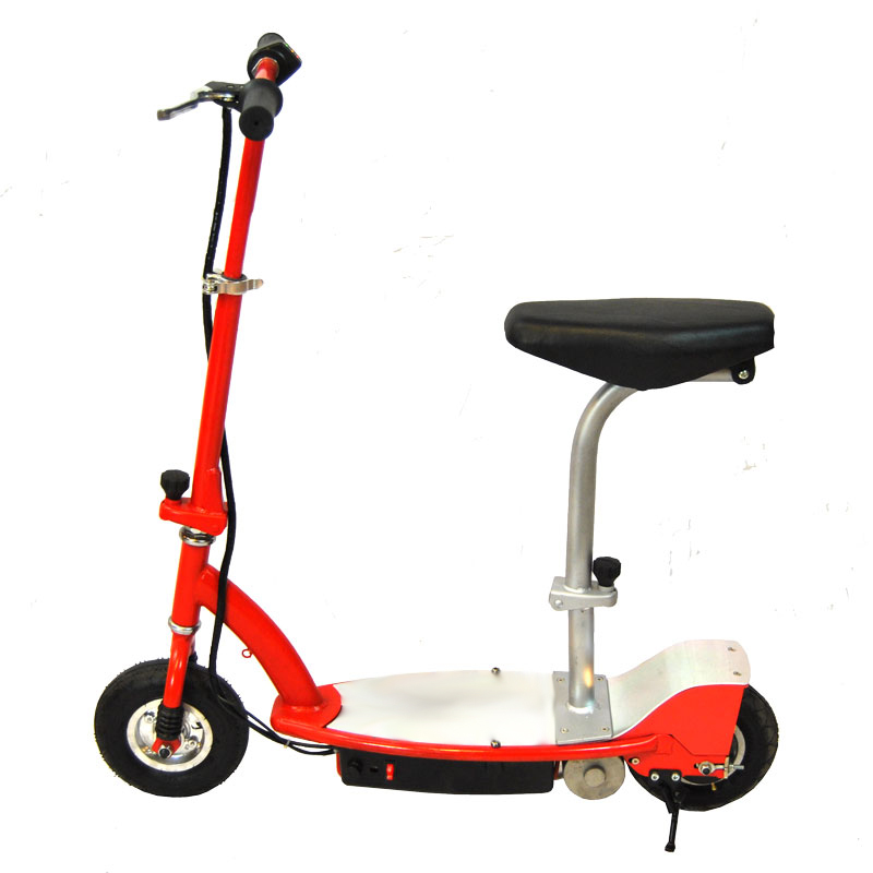 El-scooter 150W Med Sadel - Röd - Rull - Litenleker.se