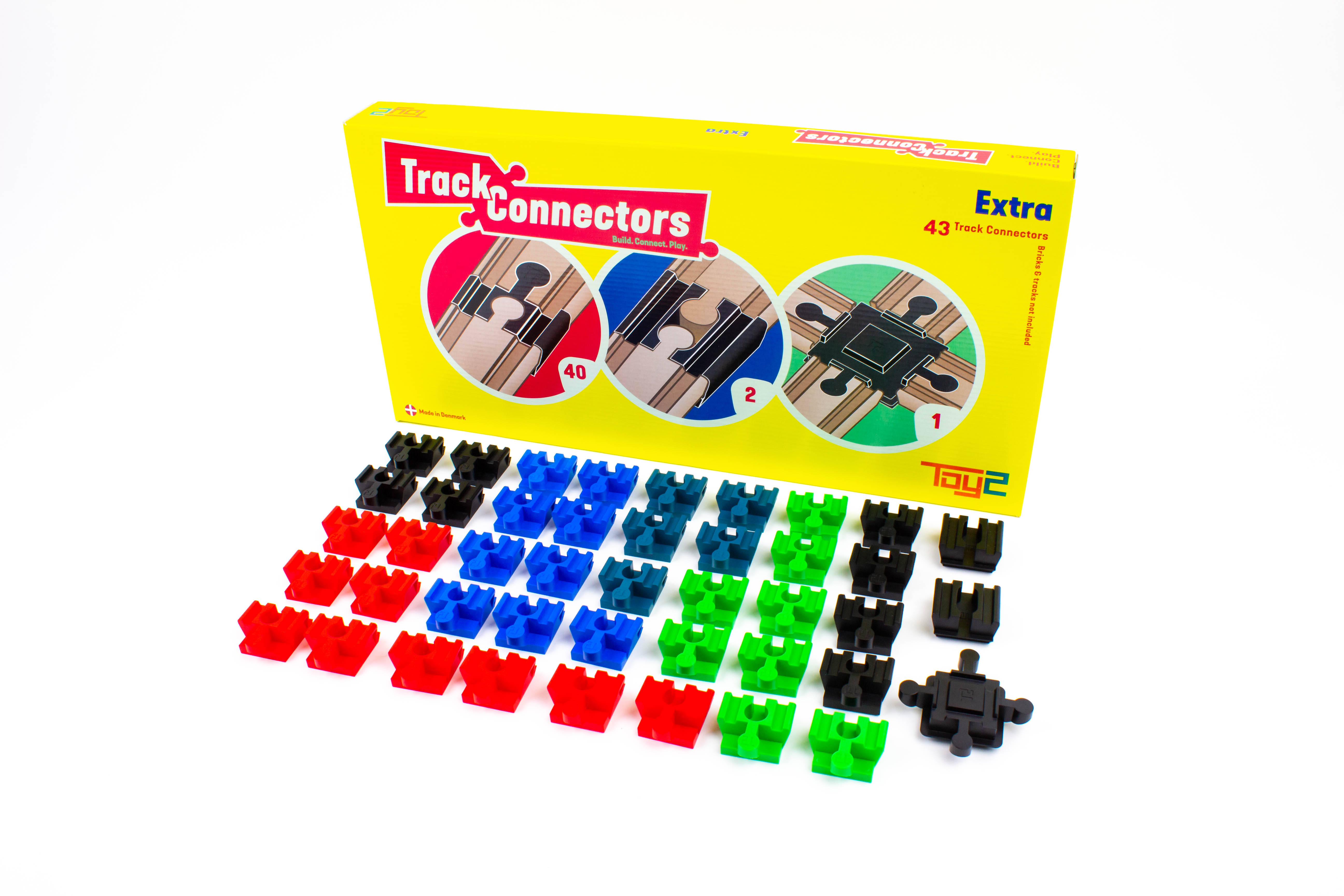 Toy2 - Track Connector - Tågebanedelar - 40 Basis Track Connectors ...