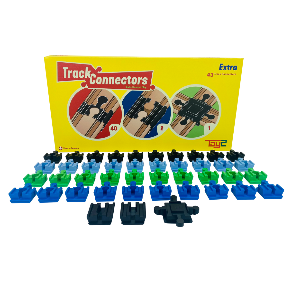 Toy2 - Track Connector - Tågebanedelar - 40 Basis Track Connectors ...