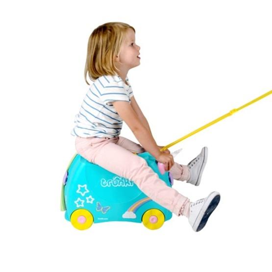 Trunki - Sparkbil Unicorn Una Resväska - Blå