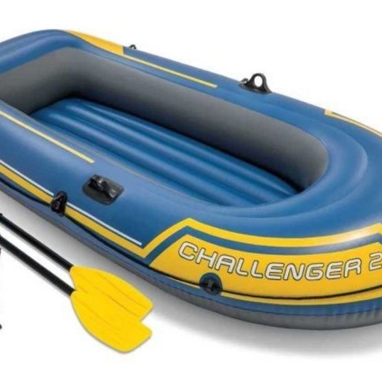 Intex - Uppblåsbar Båt Challenger 2 Set 2-Person Four Delar