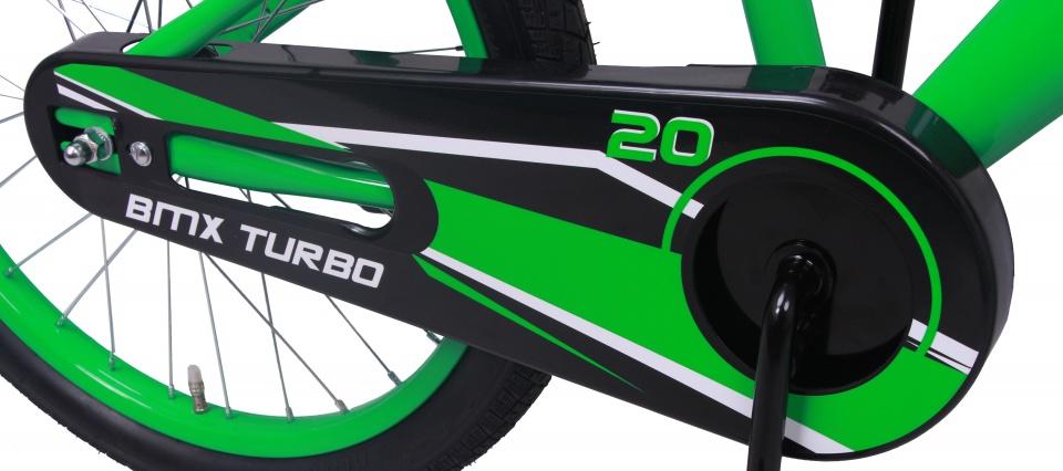 Amigo - BMX Cykel - Bmx Turbo 20 Tum Grön
