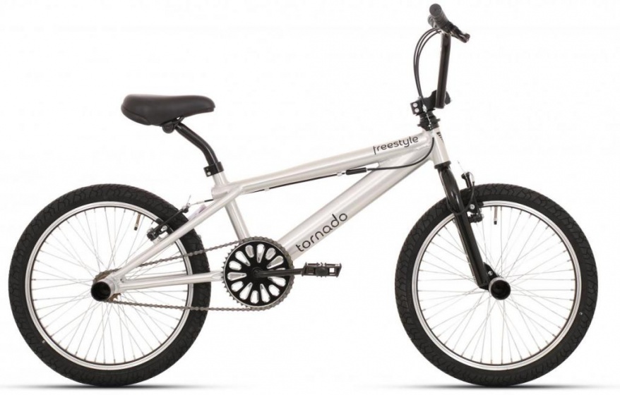 Tornado - BMX Cykel - Freestyle 20 Tum Silver
