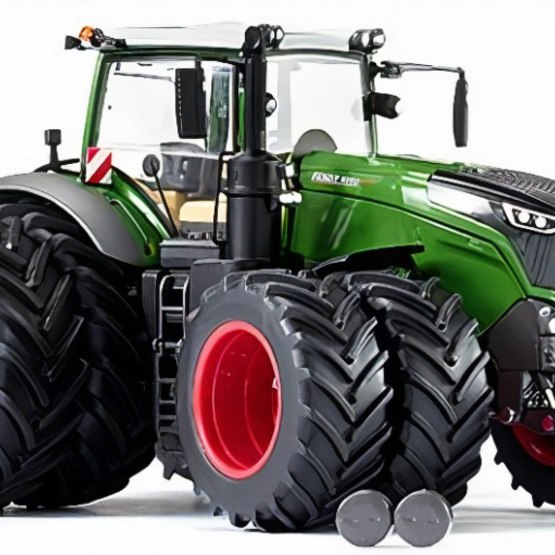 Wiking - Traktor Fendt 1050 Vario 2-Tyres Zinc 1:32 Grön