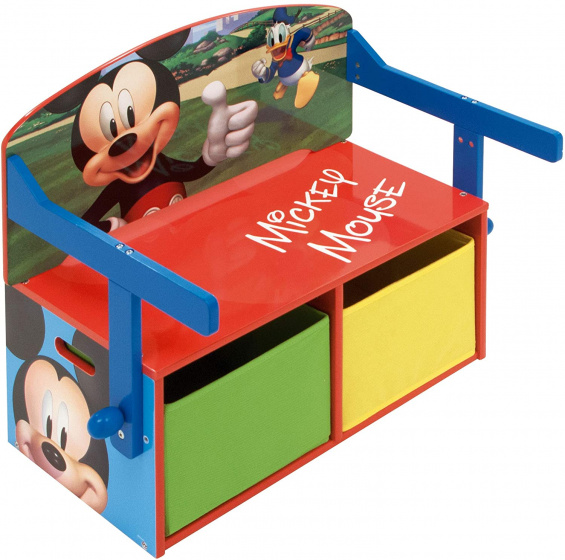 Disney - Toy Box Mickey Mouse Wood 60 X 44 Cm Blå/Röd