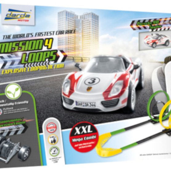 Darda - Car Track Mission 4 Loops Junior 690 Cm 19-Parts