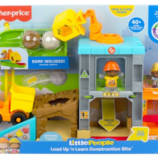 Fisher-Price - Play Set Little People Construction Site 7 Delar