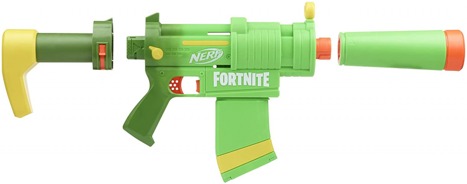 Nerf - Toy Gun Fortnite Smg Zesty 56 Cm Grön 4 Delar