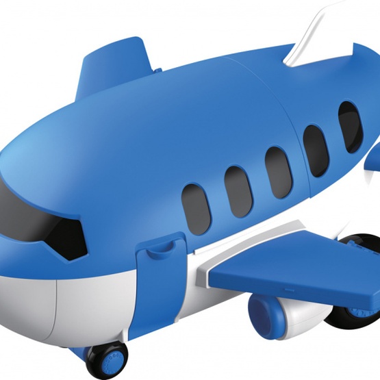 Luna - Arbetsbänk Flygplan Blå/Vit 31 Delar