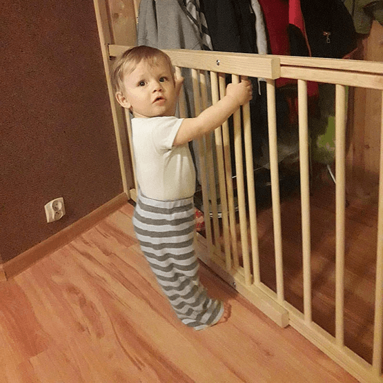 Trappgrind - Trä - Från 72 Till 122 Cm Bred X 92 Cm Hög