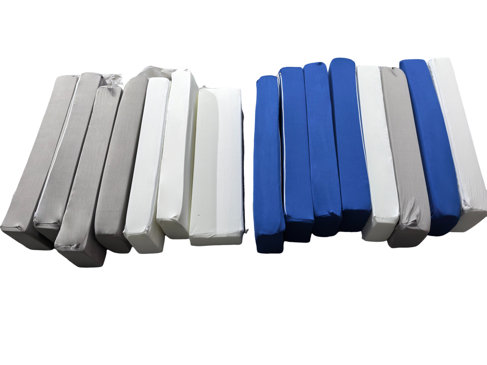 Skumblock - Jenga Soft Play - 15 Stycken - Vit Blågrå