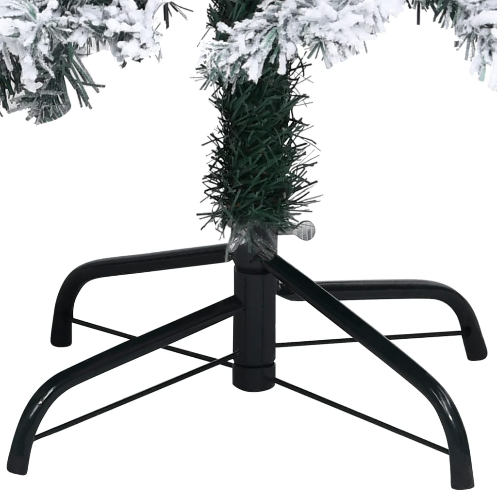 Plastgran Med Led Och Julgranskulor Grön 150 Cm Pvc